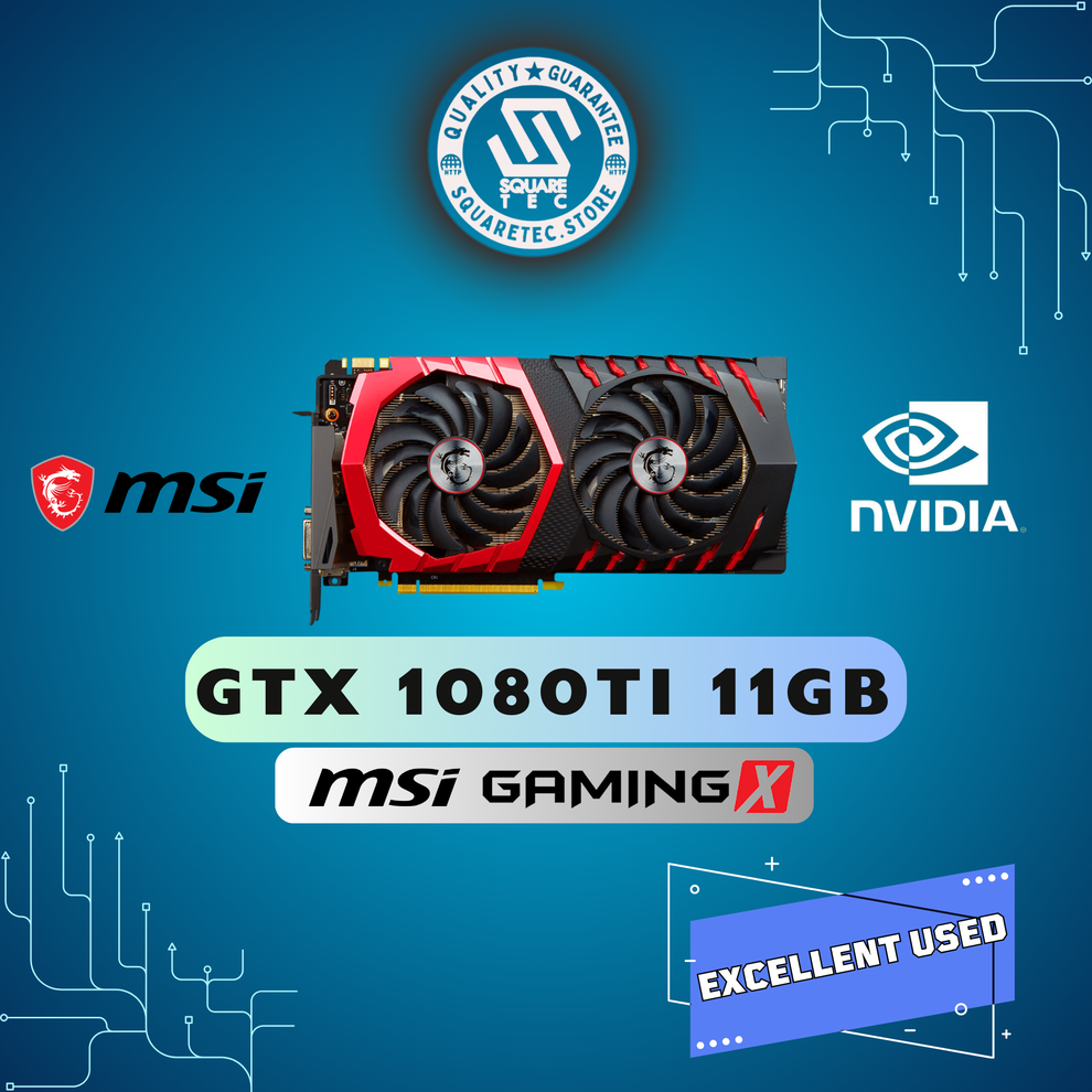GTX 1080 Ti MSI GeForce GAMING X 11GB GDDR5X – Square Tech
