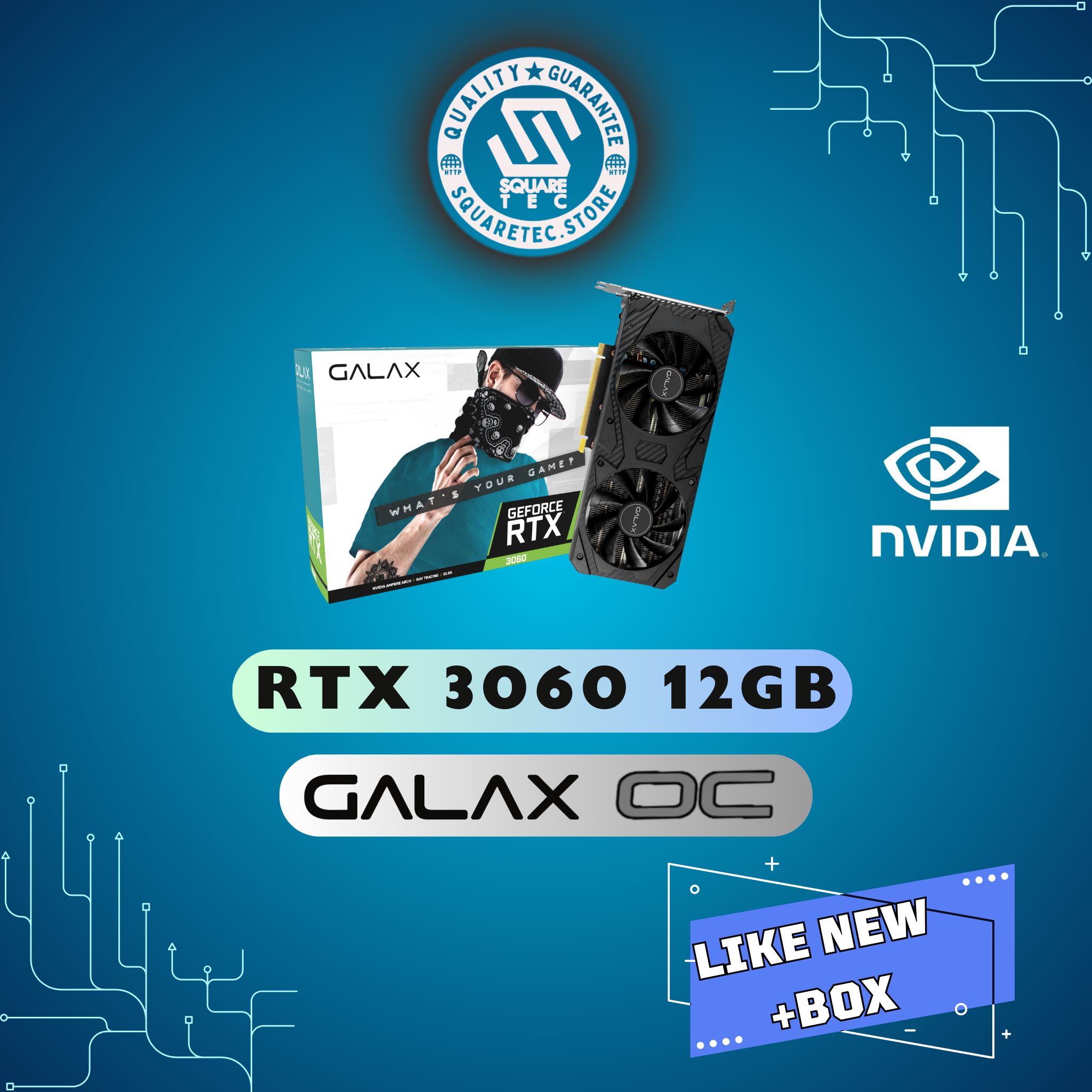 RTX 3060 GALAC OC 12GB GDDR6 – Square Tech