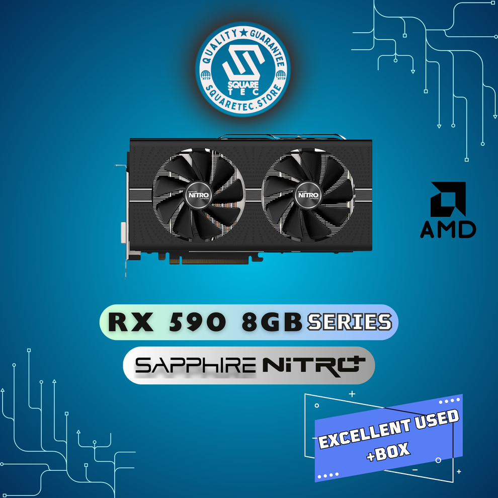 RX 590 SAPPHIRE NITRO+ 8GB SERIES – Square Tech