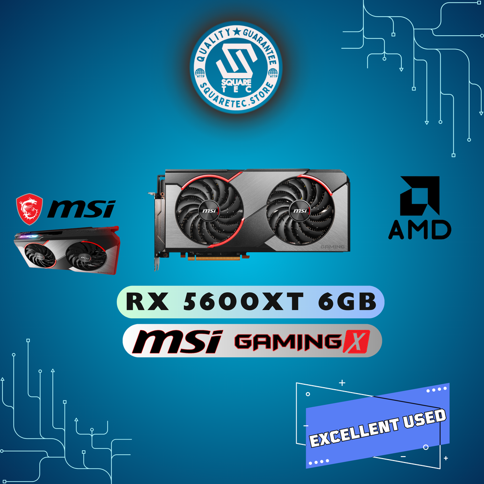 RX 5600XT MSI GAMING X 6GB GDDR6 – Square Tech